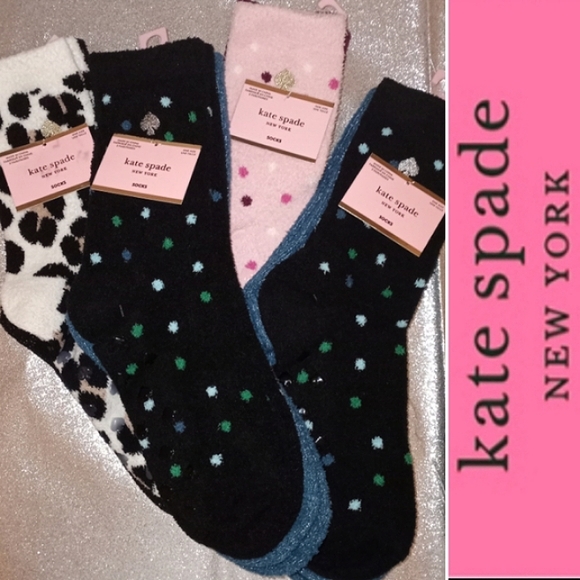 kate spade | Accessories | Kate Spade Socks Wrubberized Grips With ...